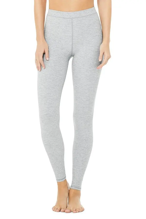 Alo Yoga High-Waist Alosoft Flow Legging In Zinc Heather - 41% Off